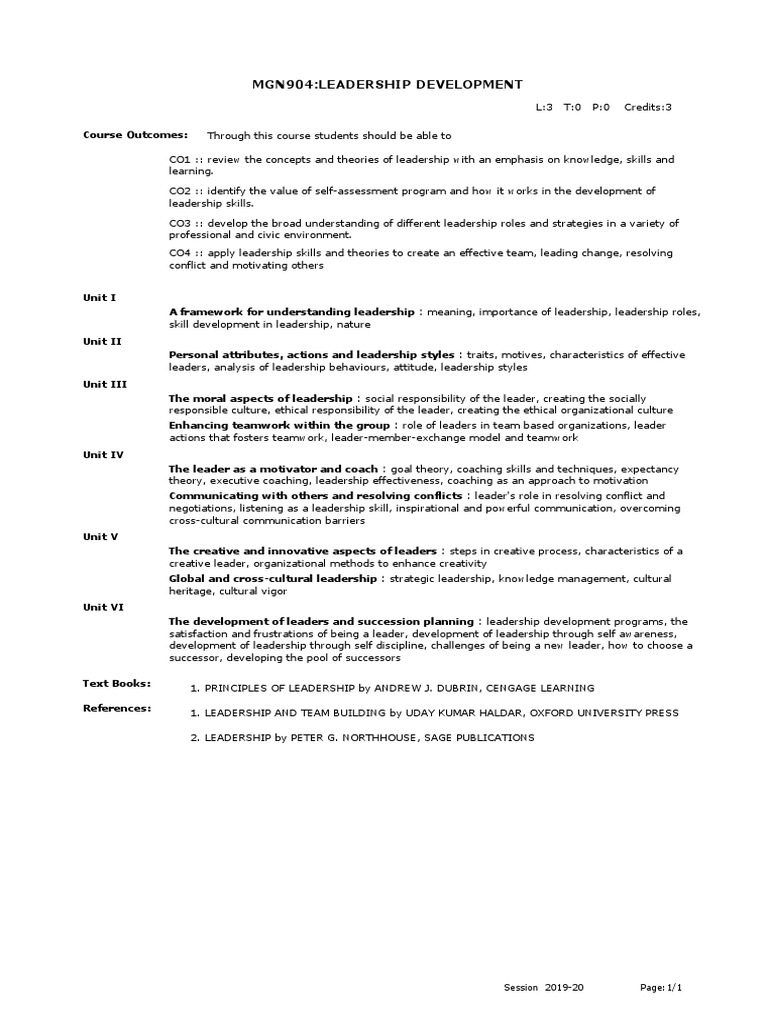 Leadership Development | PDF | Leadership | Creativity