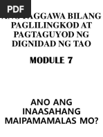 Esp9 q2 Mod5 Karapatan-At-Tungkulin v4 | PDF