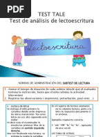 Tale - Test Lectura y Escritura PDF | PDF