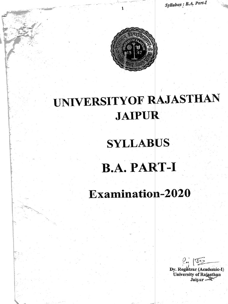 Ba Part-1 2020 | PDF