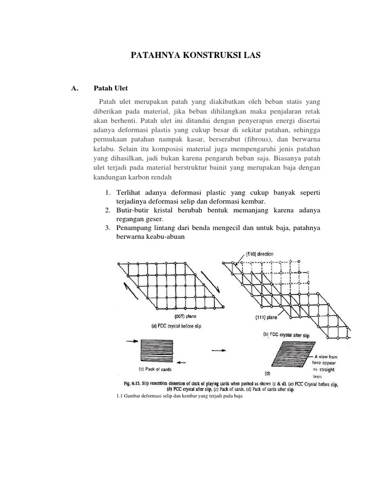Patahnya Konstruksi Las Benerrrr | PDF | Teknologi & Rekayasa