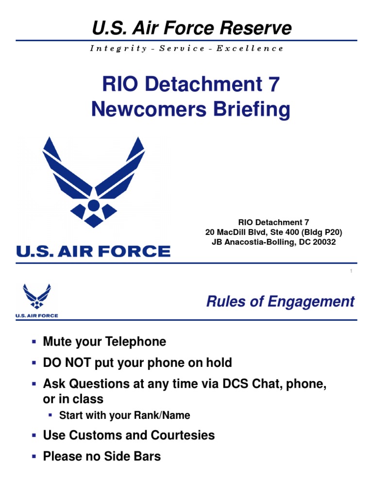 USAF Reserves IMA Newcomer's Brief | PDF | Business | Computing And ...