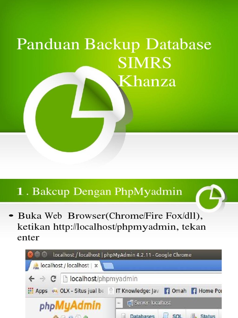Panduan Backup Database SIMRS Khanza | PDF