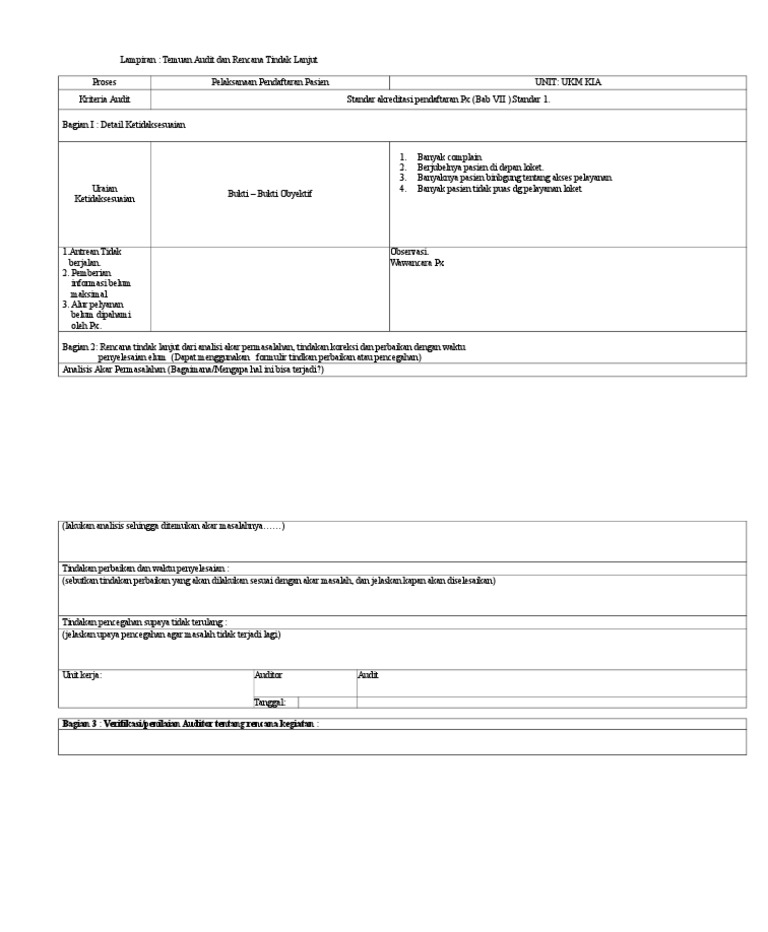 2.a Contoh Format Analisa Data &RTL | PDF