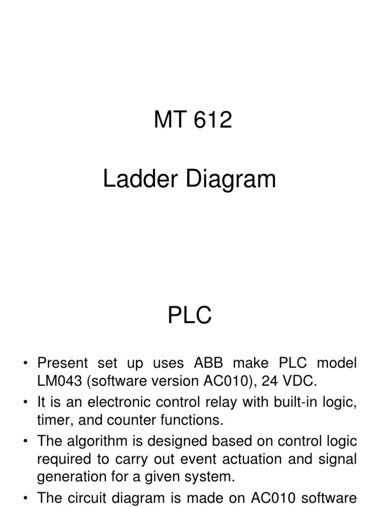 PLC 2 Ladder Diagram | PDF | Programmable Logic Controller | Relay
