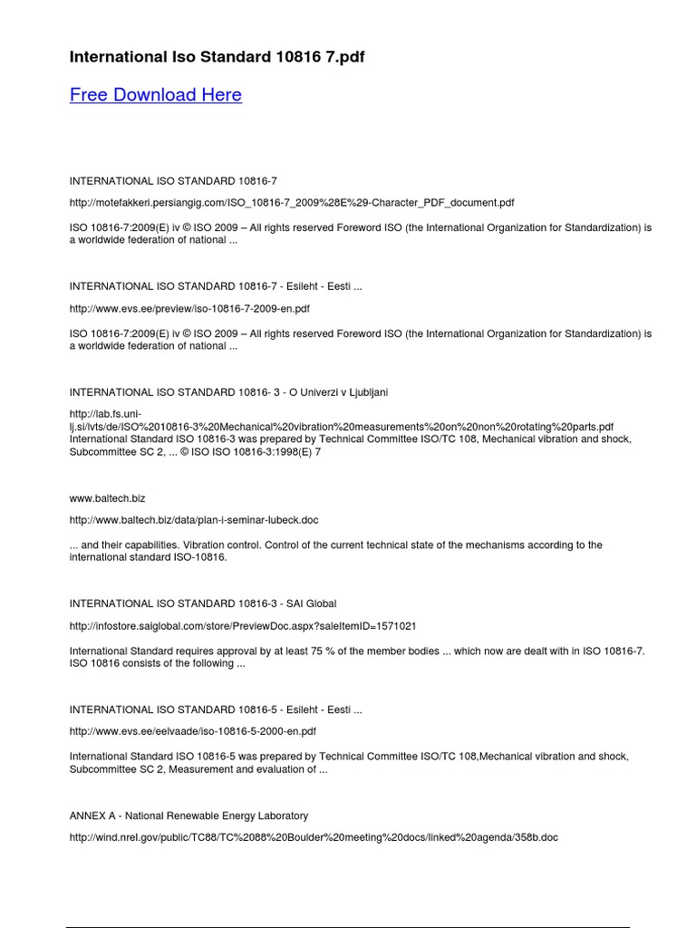 Vdocuments - MX Free Download Here Iso Standard 10816 7pdf Free ...