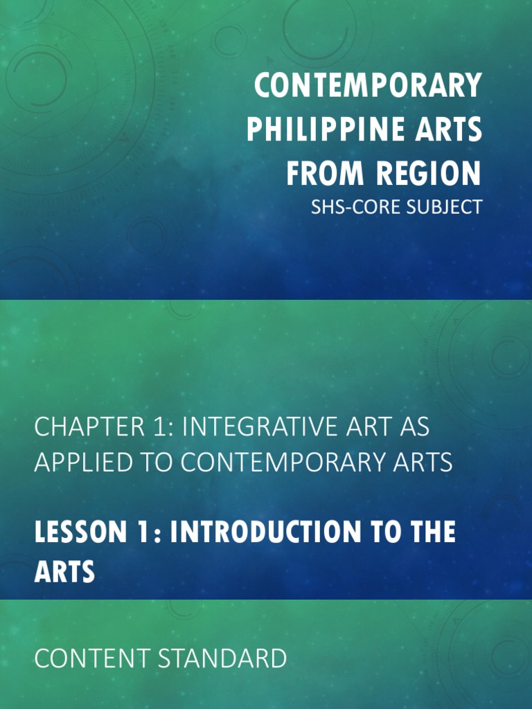 Contemporary Arts Lesson 1 Pdf Cognitive Science Psychological