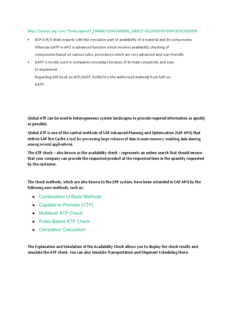 SAP Notes | PDF | Simulation | Computing