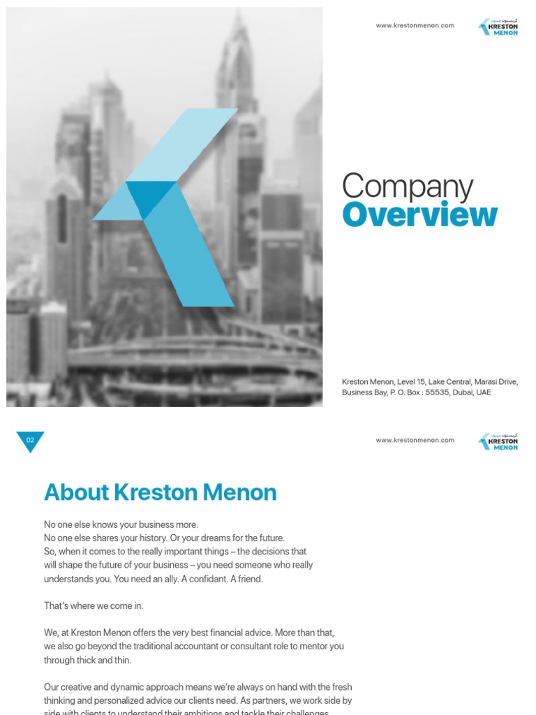 Kreston Menon, Audit & Accounting Service in Dubai | PDF | United Arab ...