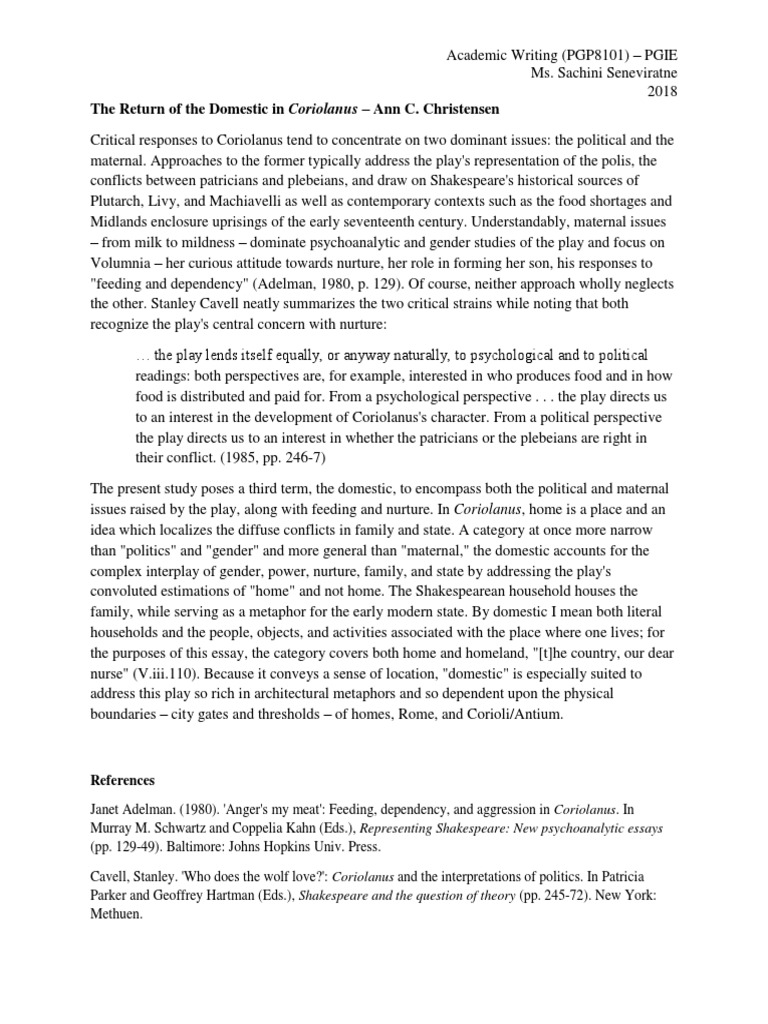 Academic Writing Handout | PDF