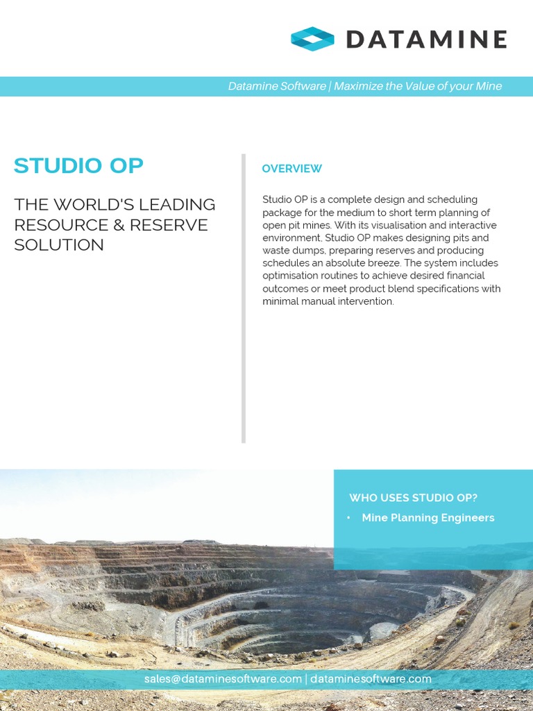 Datamine Openpit | PDF | Mathematical Optimization | Mining
