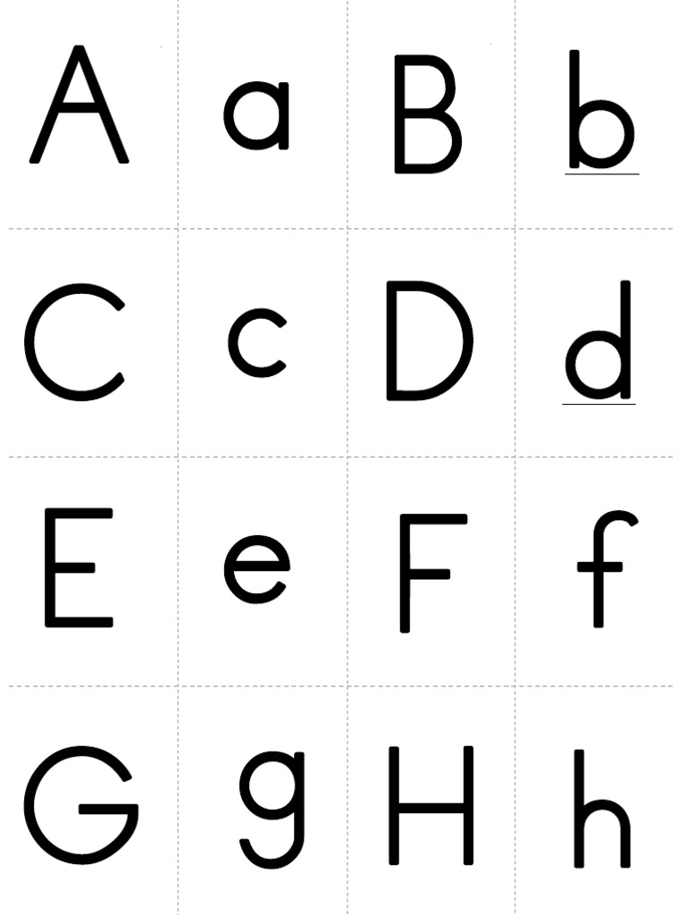 Small Flashcards Alphabet PDF | PDF