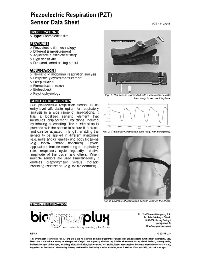 PZT Sensor Datasheet PDF | PDF | Respiratory System | Thorax