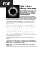 Eclipses: History's Celestial Influence | PDF | Solar Eclipse | Eclipse