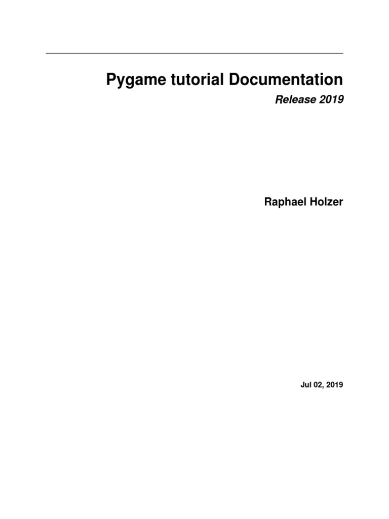 Pygame Pdf Class Computer Programming Object Oriented Programming 1545