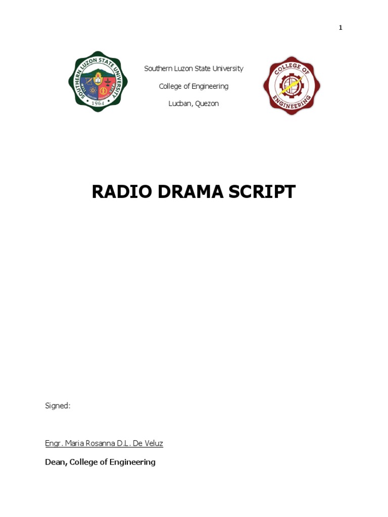 Radio Drama Script | PDF