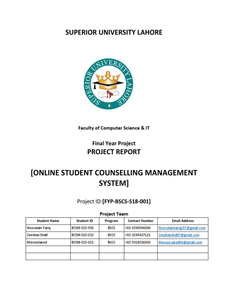Online Student Counselling System Report | PDF | Use Case | Mobile App