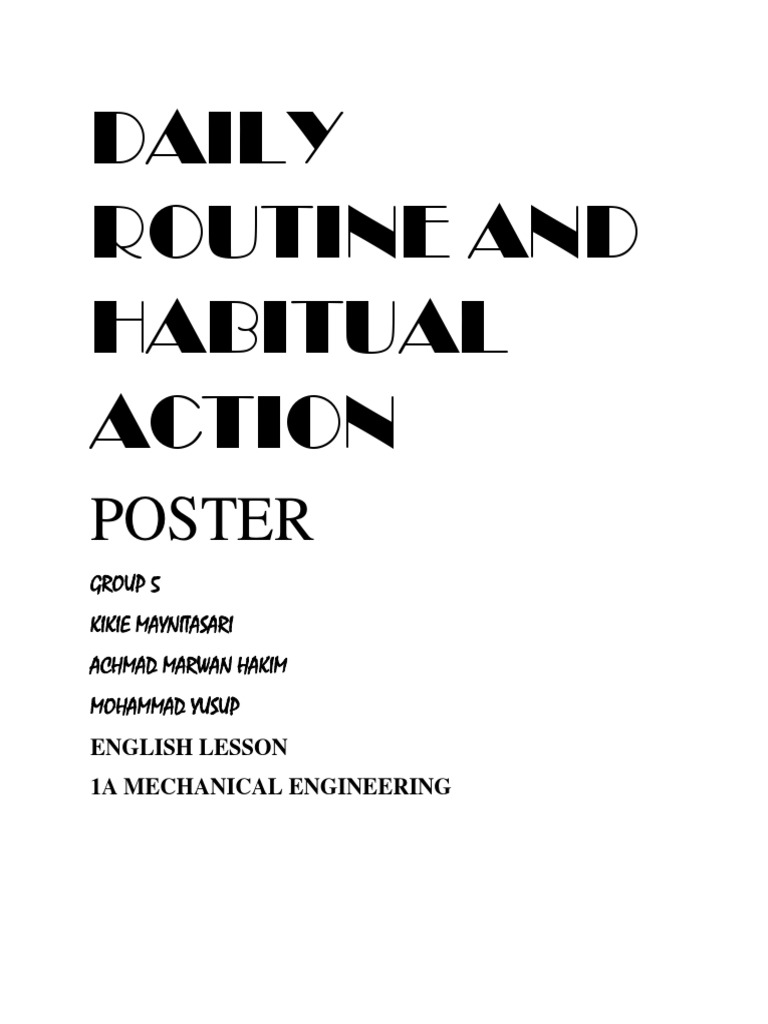 Daily Routine and Habitual Actions Guide | PDF | Grammatical Tense | Verb