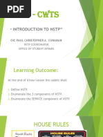 History of NSTP, Three Components of NSTP, Vision, Mission, Core Values ...