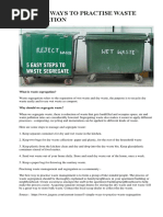 Toolbox Talk: Storage & Segregation of Waste | PDF | Waste | Waste ...