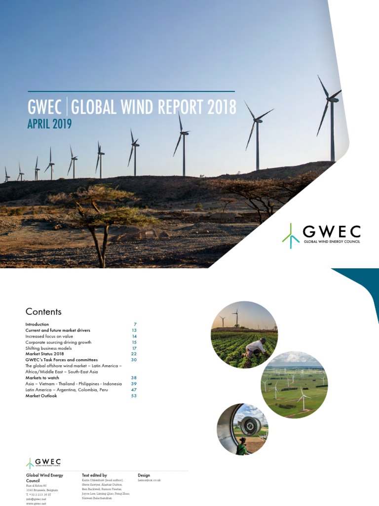 GWEC Global Wind Report 2018 | PDF | Wind Power | Offshore Wind Power