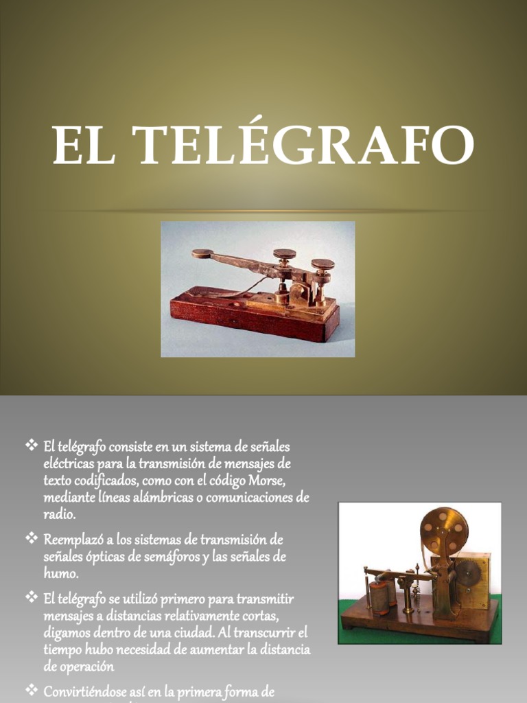 El Telégrafo | PDF | Telegrafía | Comunicación