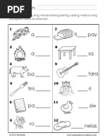 Isulat Ang Pangalan NG Larawan Worksheets | PDF