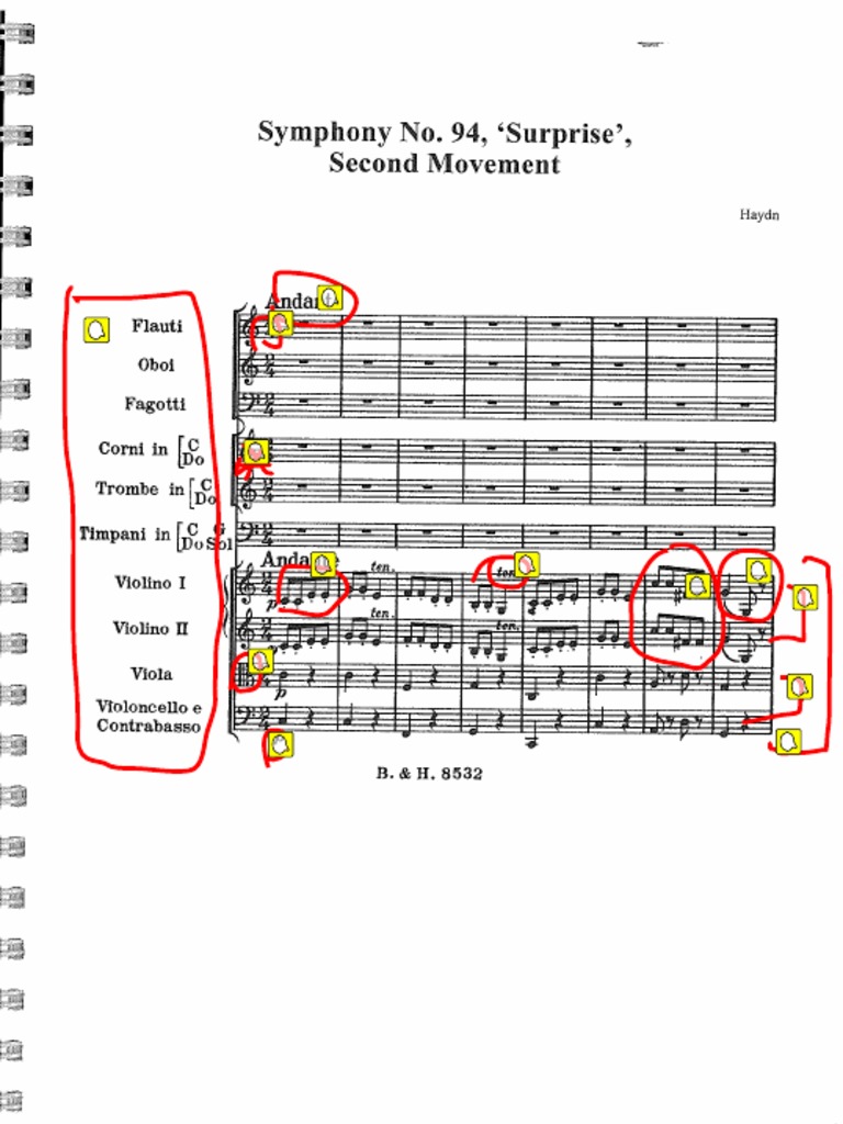 In Tune With Music SCORE BOOK CLASSICAL - Haydn Surprise Symphony | PDF