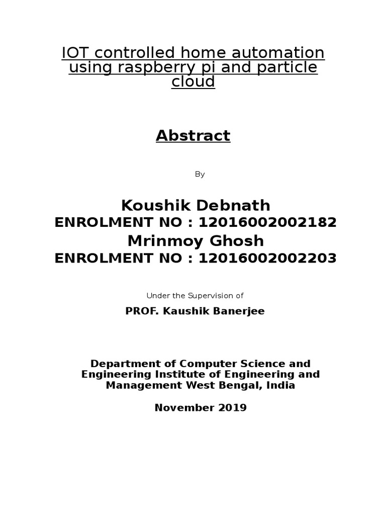 IOT | PDF | Internet Of Things | Computing