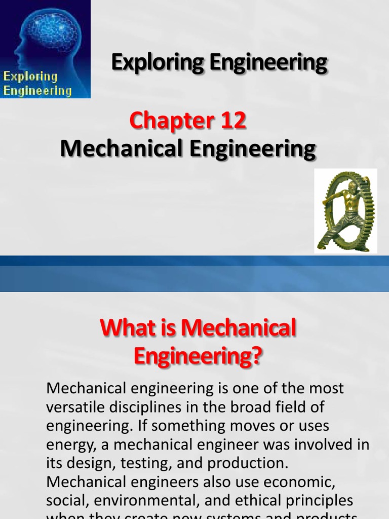 Overview of Mechanical Engineering | PDF | Heat Transfer | Fluid Dynamics
