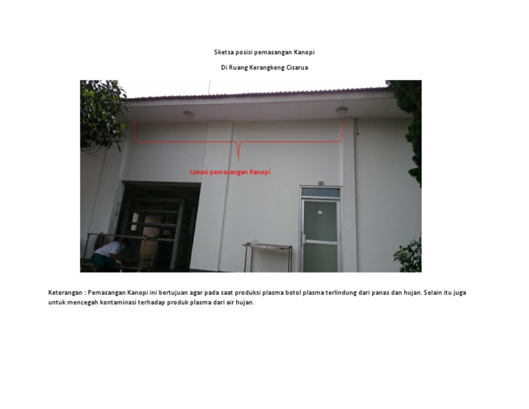 Sketsa Posisi Pemasangan Kanopi | PDF