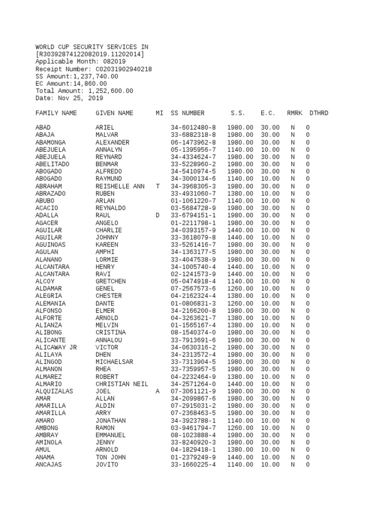 August Sss Collection List 2019 | PDF