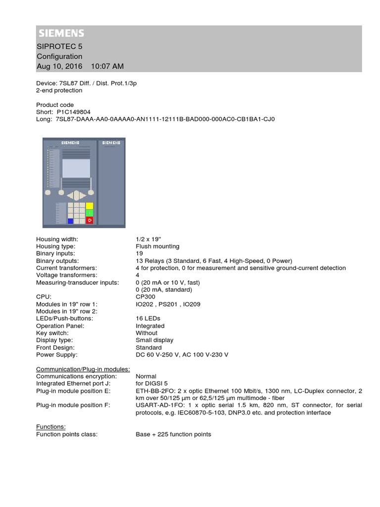7SL87 PDF | PDF | Power (Physics) | Computing