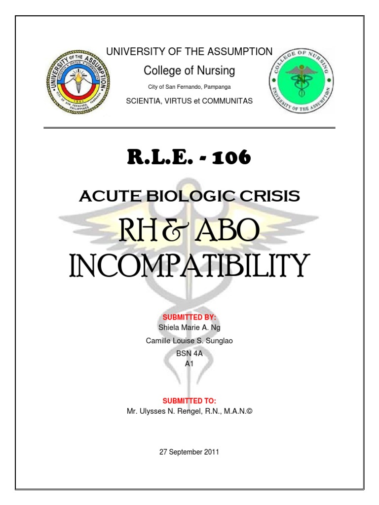 RH and Abo Incompatibility | PDF | Blood Type | Immunology