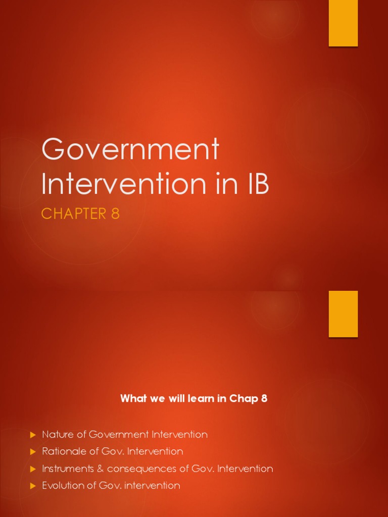 Government Intervention in International Business | PDF | Tariff ...