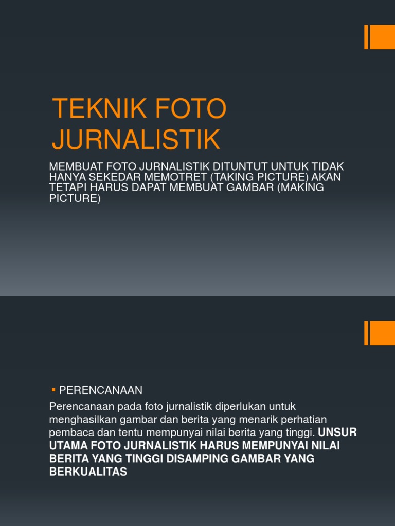 Teknik Foto Jurnalistik | PDF