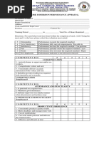 Potential Assessment Form | PDF | Leadership | Behavior Modification