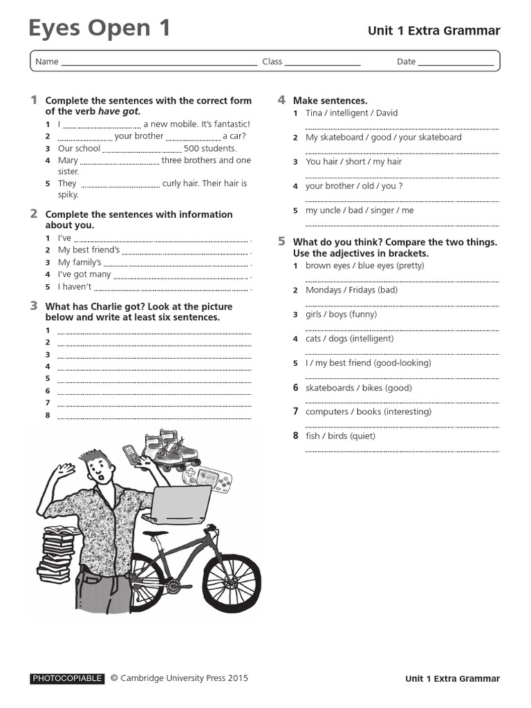 Unit 1 - Grammar Extra | PDF