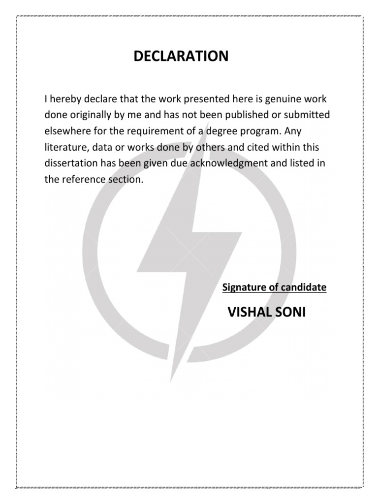 DECLARATION OF ORIGINAL WORK | PDF | Labour | Business