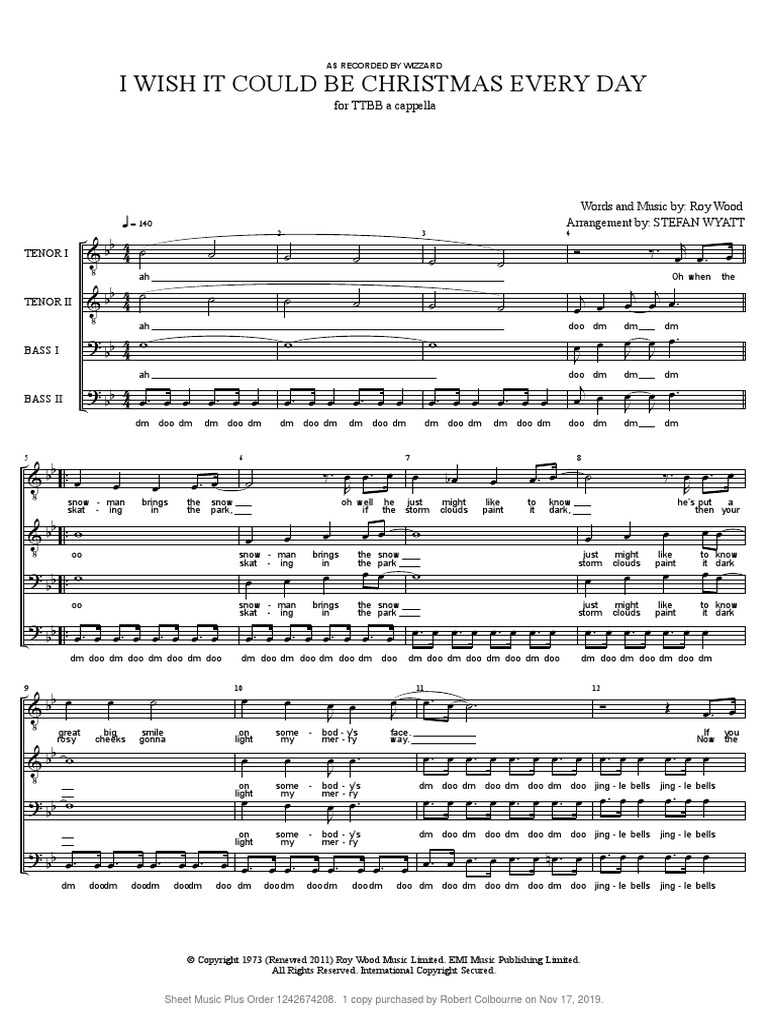 I Wish It Could Be Christmas | PDF | Entertainment (General)