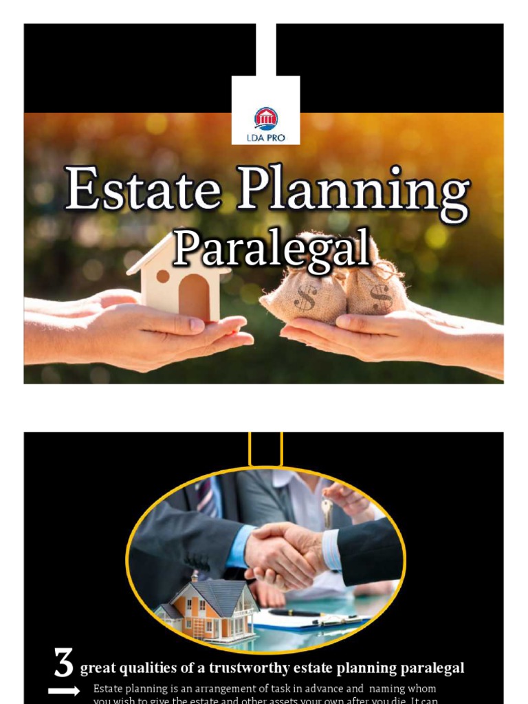 Trustworthy Estate Planning Paralegal Traits | PDF