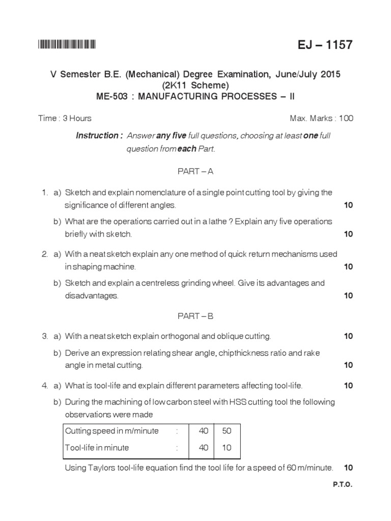 Machine Design Question Paper | PDF | Machining | Building Materials