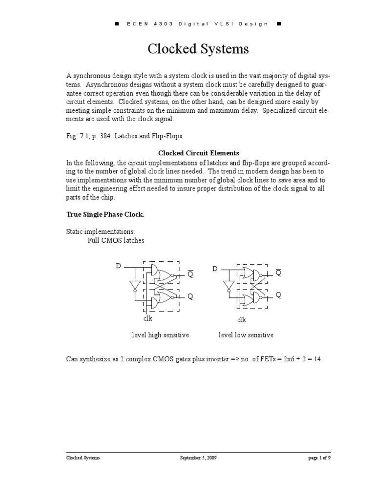 Two Phase Non-Overlapping Clock Driver | PDF | Telecommunications ...