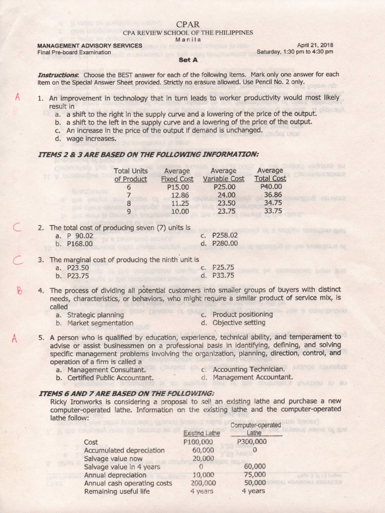 Cpar Mas Final May2018 | PDF