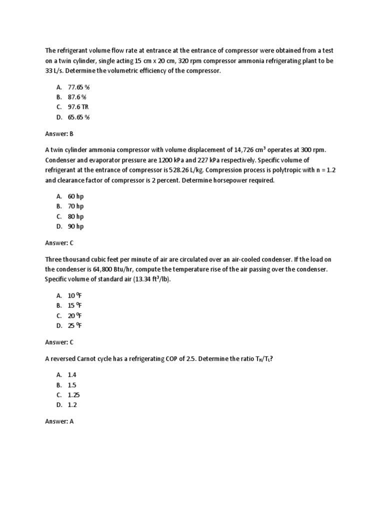 Pipe 100 Up (Dated - Docx Version 1 | PDF | Refrigeration | Enthalpy
