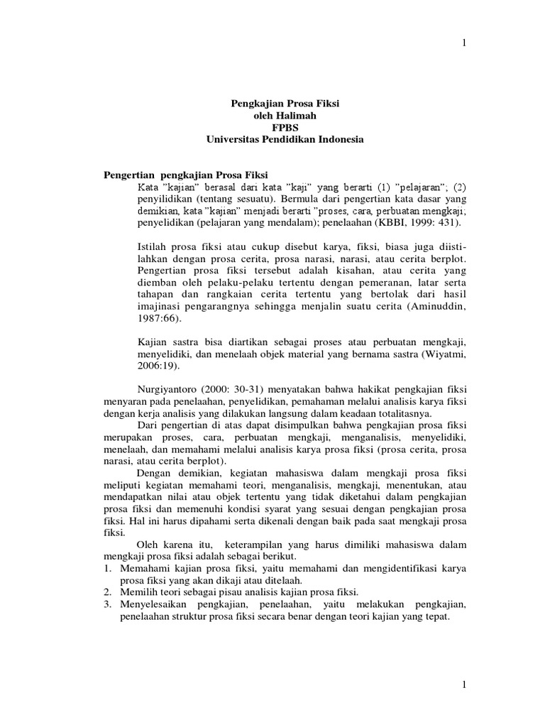 Kajian Prosa | PDF | Ilmu Sosial | Filsafat