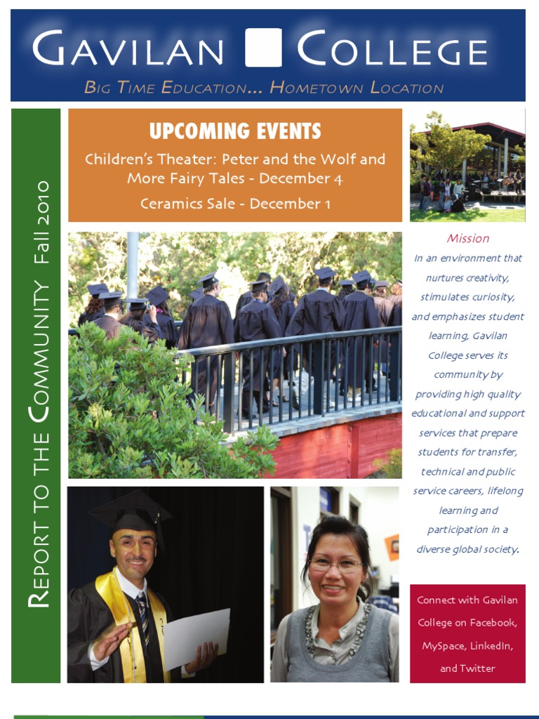 Gavilan College Fall 2010 Report To The Community | PDF