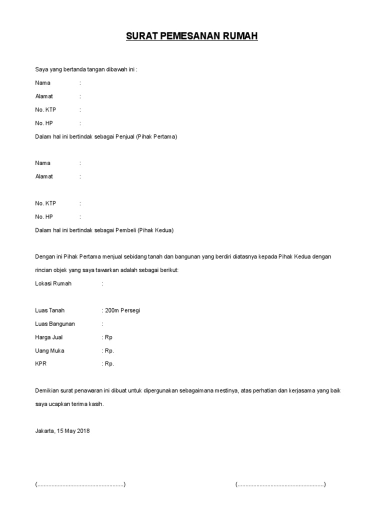Contoh Format SPR | PDF