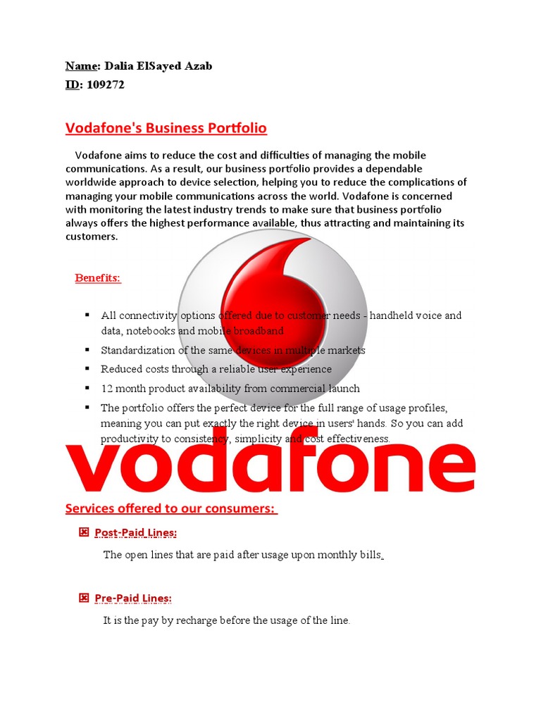 Vodafone | PDF | Business | Pricing