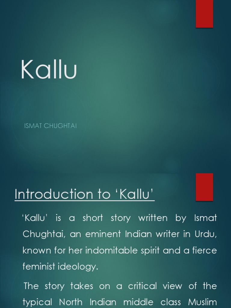 Kallu by Ismat Chughtai | PDF